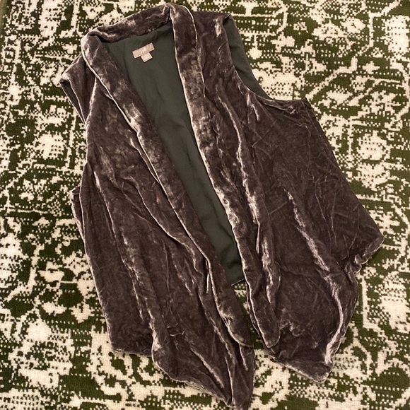 J. Jill | Jackets & Coats | J Jill Velvet Vest | Poshmark
